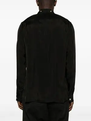Rick Owens V-neck Satin-finish Shirt