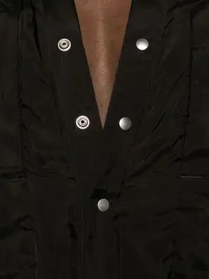 Rick Owens V-neck Satin-finish Shirt
