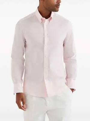 Brunello Cucinelli Cotton Button-down Collar Shirt - Pink