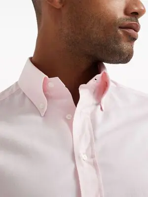 Brunello Cucinelli Cotton Button-down Collar Shirt - Pink