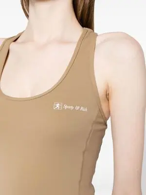 SPORTY & RICH Runner Script Sports Tank Top