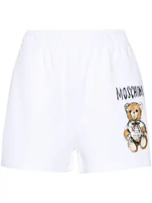 Moschino Teddy Bear-print Mini Shorts