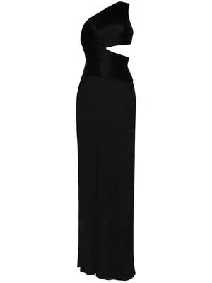 Adam Lippes Delphos Pleated Charmeuse Gown