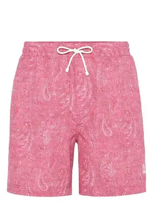 Brunello Cucinelli Paisley-print Swim Shorts - Red