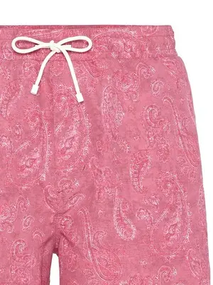 Brunello Cucinelli Paisley-print Swim Shorts - Red