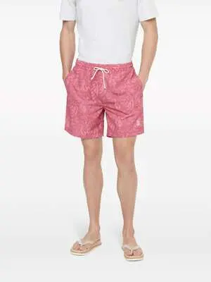 Brunello Cucinelli Paisley-print Swim Shorts - Red