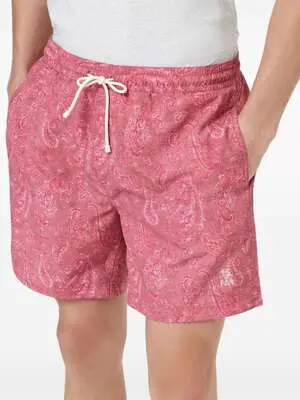 Brunello Cucinelli Paisley-print Swim Shorts - Red