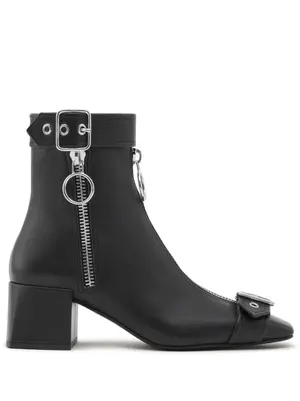 COURREGES Gogo Leather Ankle Boots