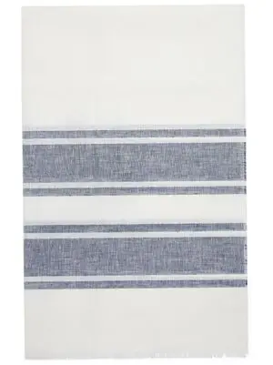 Brunello Cucinelli Stripe-detail Mélange Linen Scarf