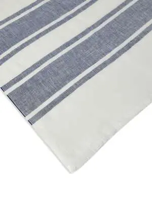 Brunello Cucinelli Stripe-detail Mélange Linen Scarf