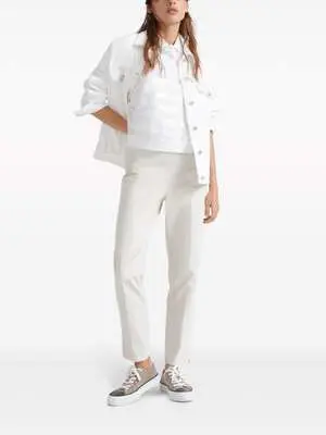 Brunello Cucinelli Stretch-cotton Capri Trousers