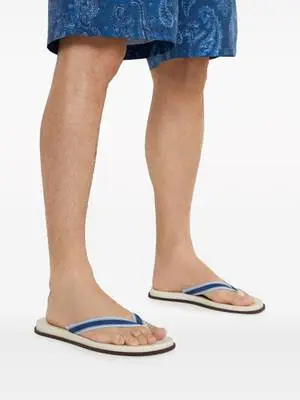 Brunello Cucinelli Leather Flip Flops