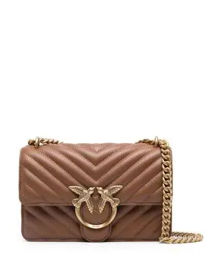 Pinko Small Love One Shoulder Bag - Brown