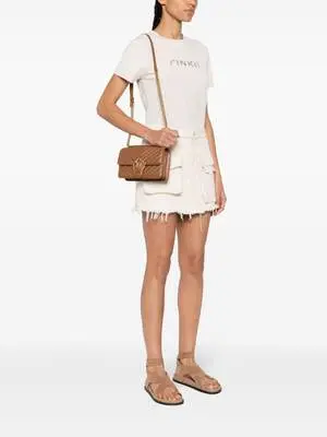 Pinko Small Love One Shoulder Bag - Brown