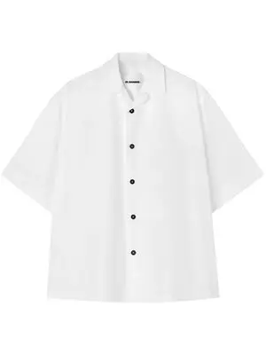 JIL SANDER Short-sleeve Cotton Shirt - White