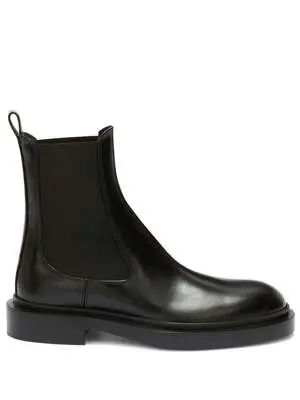 JIL SANDER 30mm Leather Ankle Boots