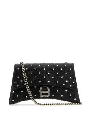 Balenciaga Small Crush Shoulder Bag - Black