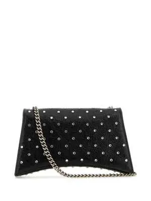 Balenciaga Small Crush Shoulder Bag - Black