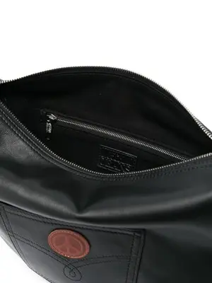 Moschino Adjustable Leather Shoulder Bag