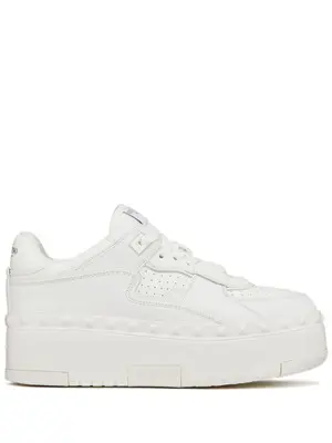 Valentino Garavani Freedots Xl Leather Sneakers - White