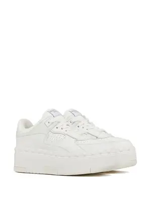 Valentino Garavani Freedots Xl Leather Sneakers - White