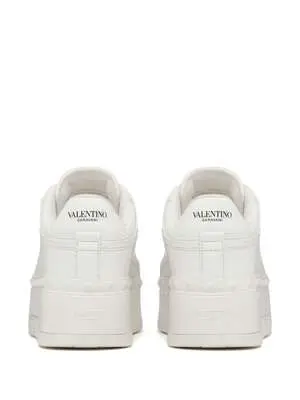Valentino Garavani Freedots Xl Leather Sneakers - White
