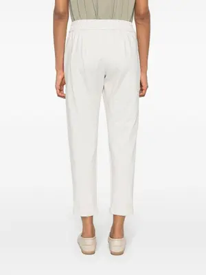 Brunello Cucinelli Drawstring-fastening Trousers - Neutrals