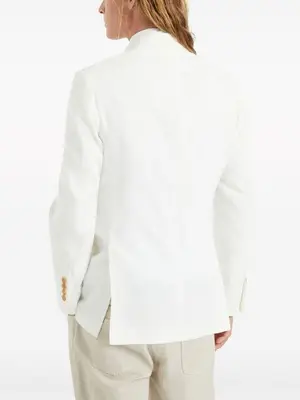 Brunello Cucinelli Double-breasted Linen Blazer