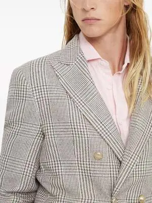 Brunello Cucinelli Puppytooth Double-breasted Blazer