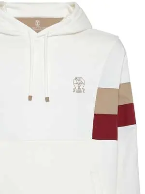Brunello Cucinelli Panelled Logo-print Hoodie