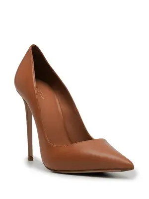 LE SILLA Eva 120mm Leather Pumps - Brown