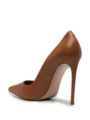 LE SILLA Eva 120mm Leather Pumps - Brown