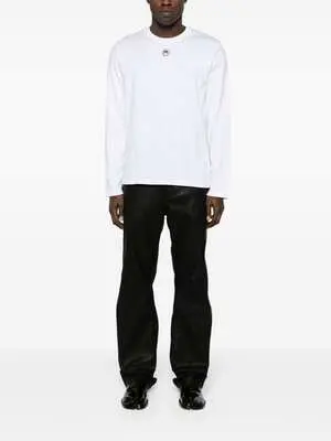 MARINE SERRE Crescent Moon Long-sleeve T-shirt - White
