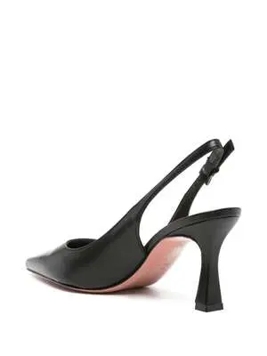 Roberto Festa 90mm Frans Leather Slingback Pumps - Black