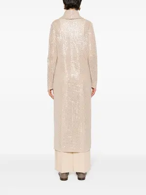 Ralph Lauren Sequinned Cashmere Cardigan-coat