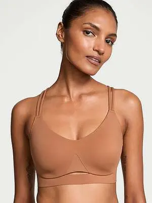 Victoria's Secret Vsx Elevate™ Strappy-comfort Sports Bra - Brown