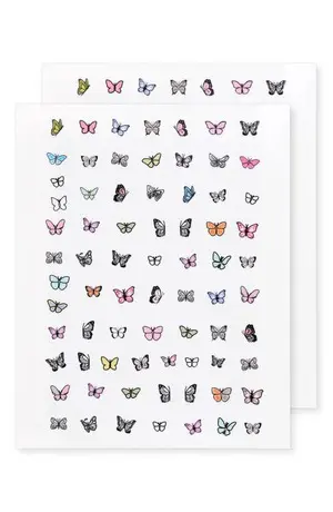 INKED BY DANI Butterfly Nail Art Temporary Tattoos - Multi