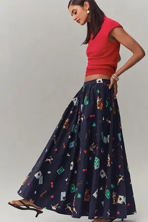 Maeve Printed Maxi Skirts