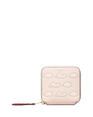 Tory Burch Leather Bi Fold Wallet - Delicate Pink/gold