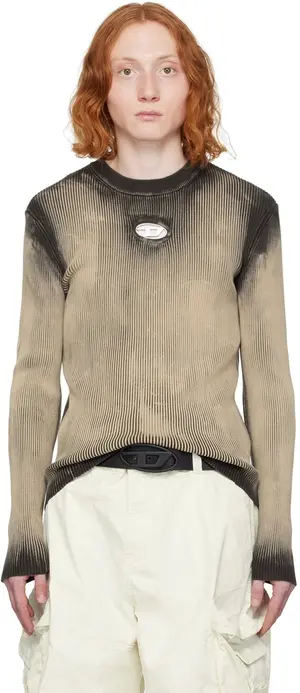 DIESEL® Diesel Brown & Beige K-Darin Sweater - 900a
