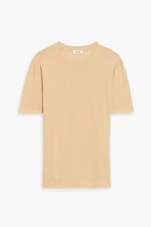 Sandro Linenjersey Tshirt - Sand