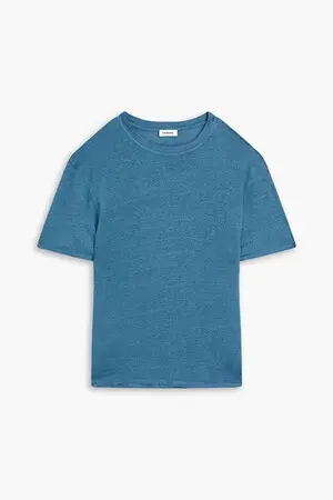 Sandro Linenjersey Tshirt Slate Blue