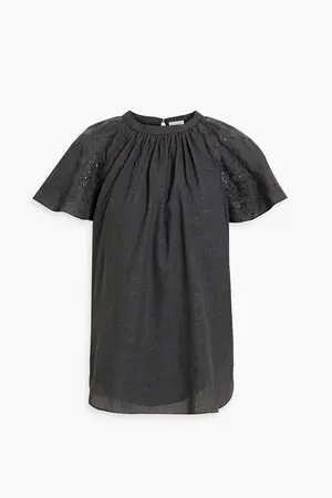 Brunello Cucinelli Curved Hem Blouses