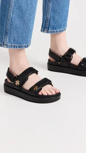 Tory Burch Kira Two-band Sport Sandals - Perfect Black
