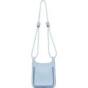 Mcm Lauretos Leather Mini Hobo Bag