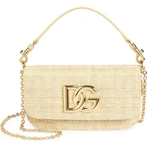Dolce & Gabbana Raffia Top Handle Bag