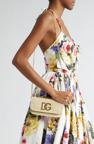 Dolce & Gabbana Raffia Top Handle Bag