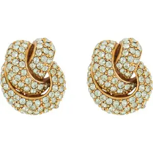 Oscar De La Renta Oscar De La Renta Love Knot Clip-On Earrings Peridot
