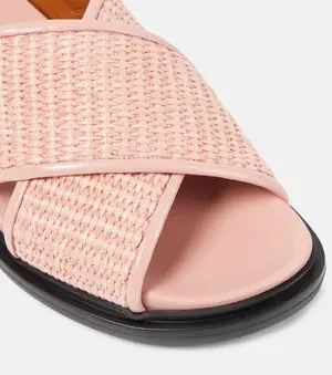 Marni Fussbet Raffia-effect Sandals