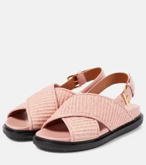 Marni Fussbet Raffia-effect Sandals